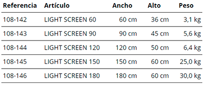 ADA LIGHT SCREEN - Venta en Tienda Online | NAscapers